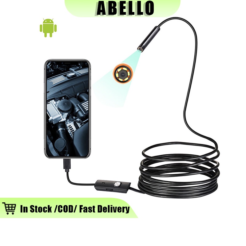 1/2Meter Mini USB Endoscope 5.5mm Len Inspection Pipe Camera Flexible ...