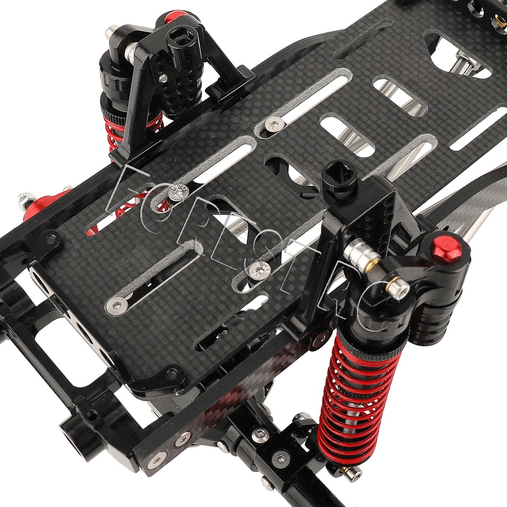 Carbon Fiber Chassis Frame with Prefixal Transmission for Axial 1/10 SCX10 II 90046 90047 ...