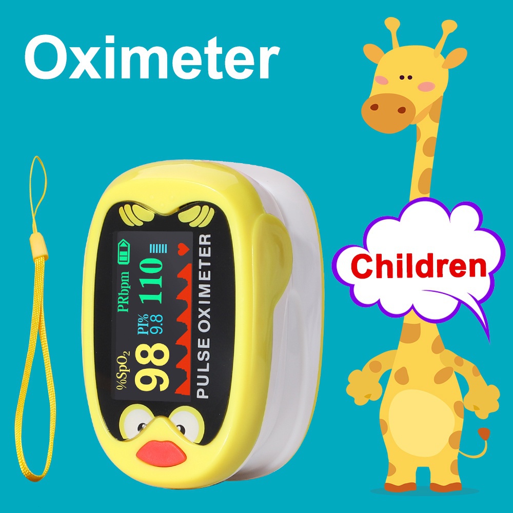 NEW Rechargeable Children Finger Pulse Oximeter Kid Fingertip Pulse ...
