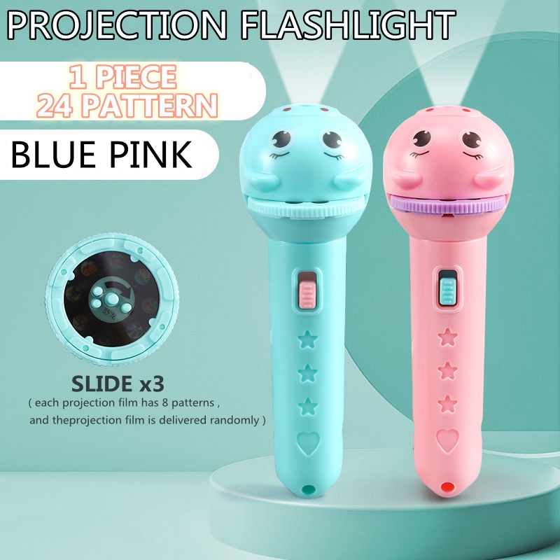 Flashlight Projector Torch Lamp Toy Early Education Toy for Kid Holiday ...