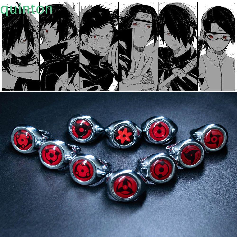 QUINTON Anime Ring Japanese Fashion Naruto Uchiha Ninja Itachi DIY ...