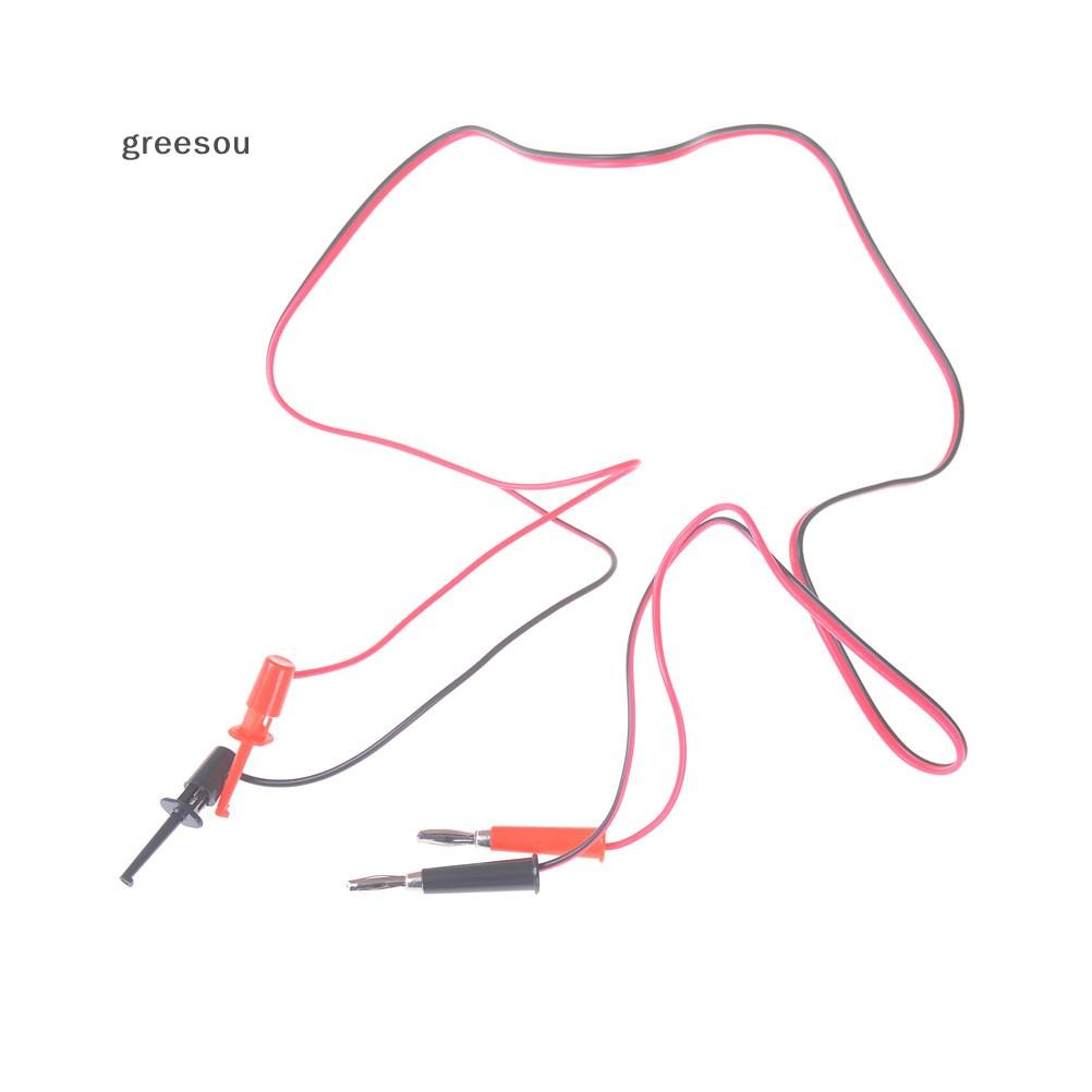 greesou Multimeter Test Banana Plug To Test Hook Clip Probe Cable For ...