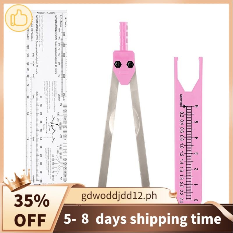 EKG Calipers ECG Calipers Measuring Tool with Ruler EKG Caliper Divider ...