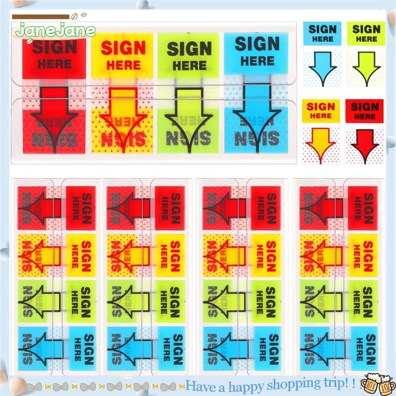 【janejane】500pcs Sign Here Stickers,Labels Stickers Adhesive Sign Here ...