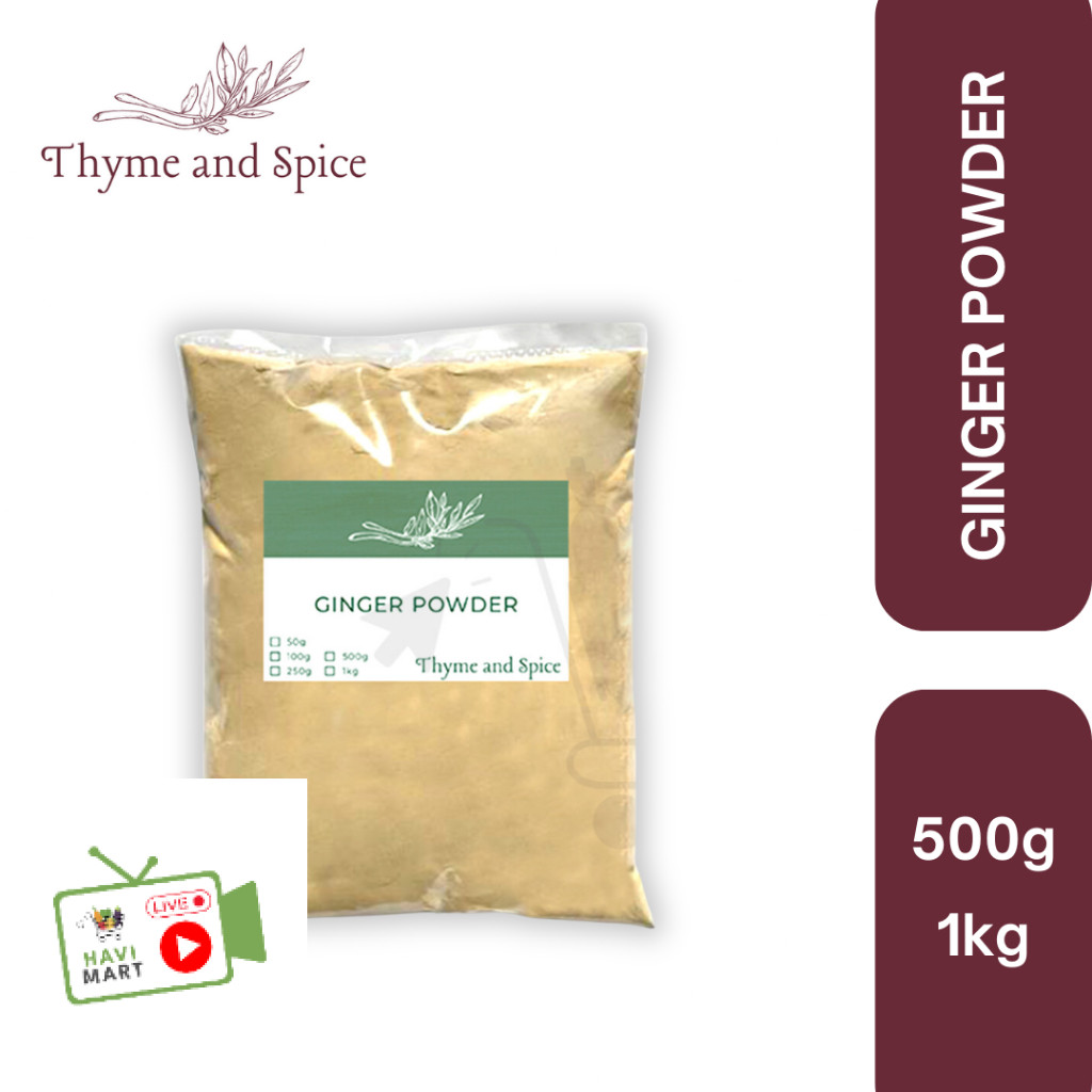 [POUCH] Ginger Powder/ Ginger Ground 500G 1KG - Spices THYME AND SPICE ...
