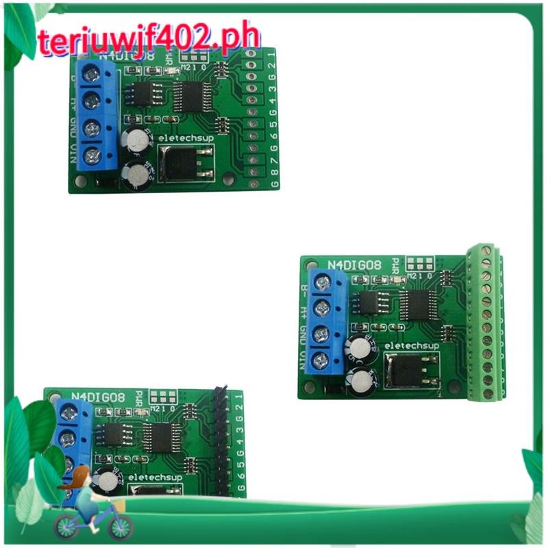 8Ch Input/Output Digital Switch TTL LvTTL CMOS RS485 IO Control Module Modbus Rtu Board for PLC ...