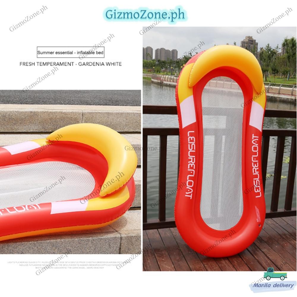 Inflatable Floating Row Summer Swimming Pool Party Beach Water Lounger ...