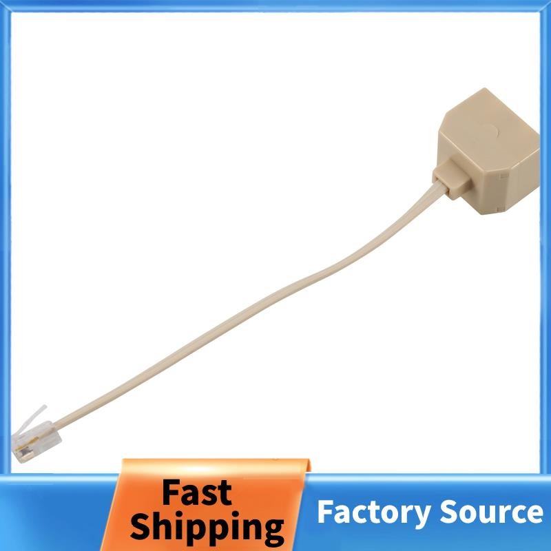 Telephone RJ11 Male Line to Double RJ11 Female Jack Filter Splitter ...