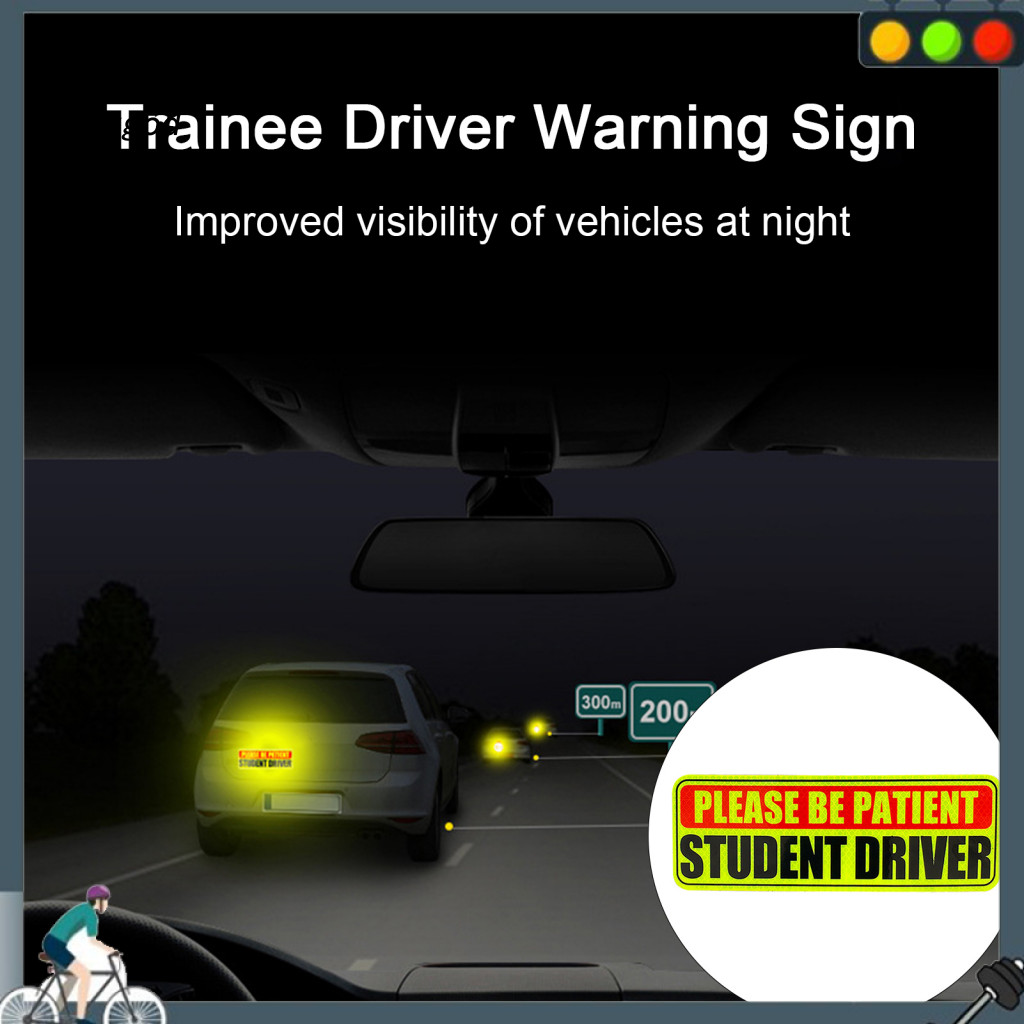OMG New Driver Car Stickers Reflective Car Sticker Reflective New ...