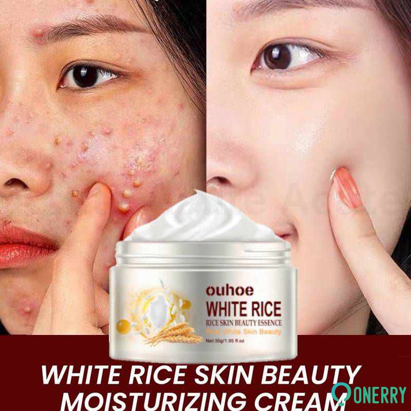 Ouhoe White Rice Whitening Face Cream Hyaluronic Acid Essence ...