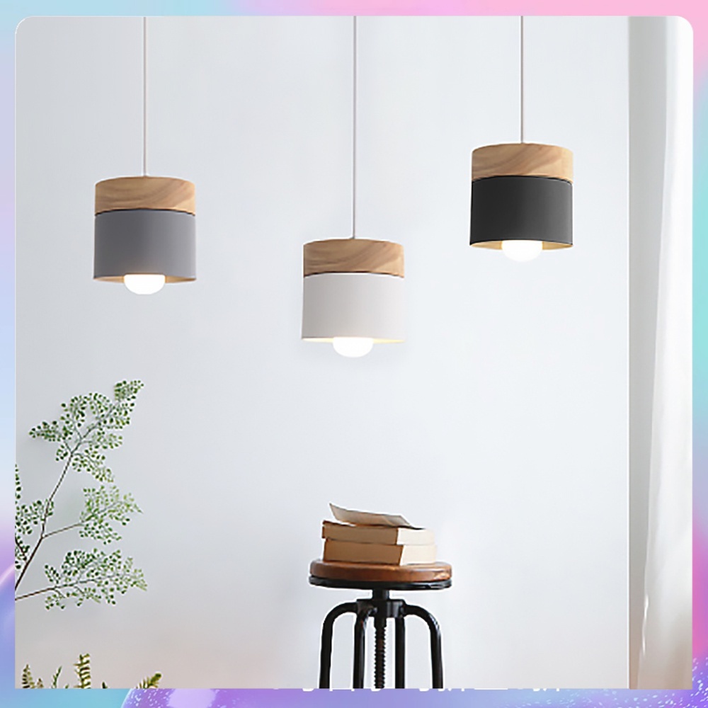 Nordic home pendant downlight wooden ceiling lamp led ceiling light for ...