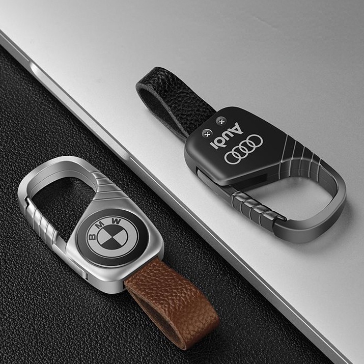 Men's Key Chain Waist Hanging Leather Belt Car Key Chain Anti-loss ...