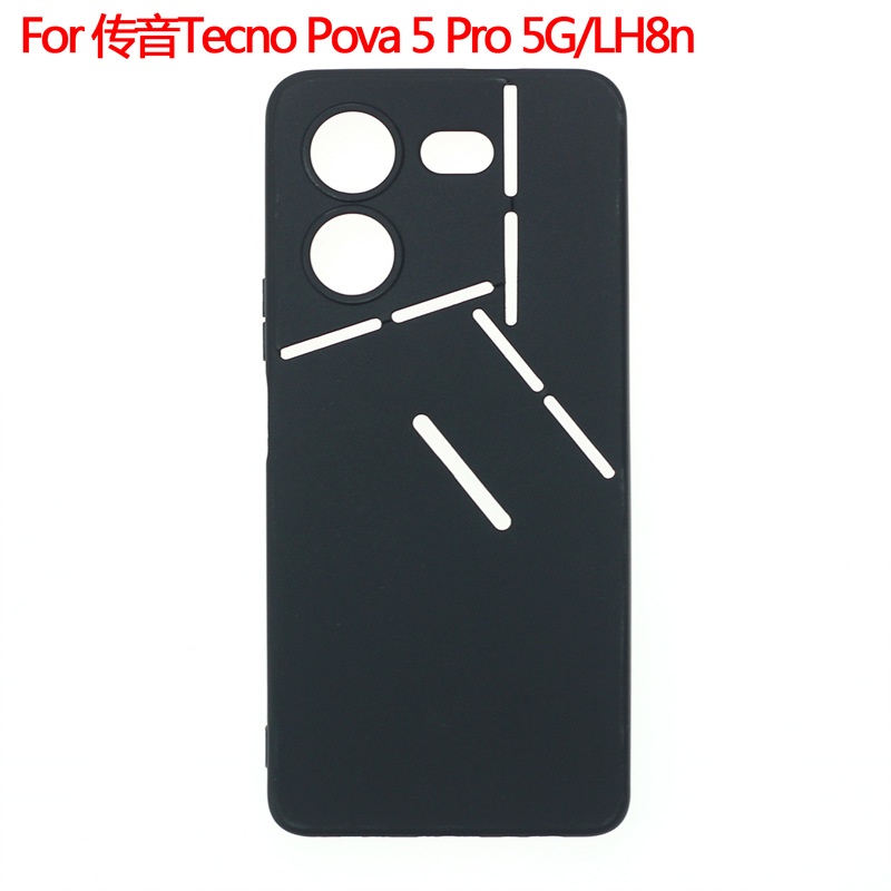 Tecno Pova 5 Pro 5Pro 5G LH8n Case Black Soft TPU Silicone Full Protective Cover | Shopee ...