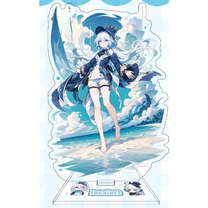 3 Styles Game Genshin Impact Desk Plate Models Focalors Furina Acrylic ...