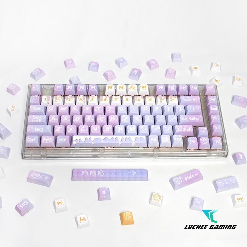 PBT keycaps XDA height keyboard cap, five sided thermal sublimation ...