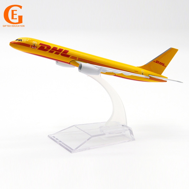DHL Airlines Boeing 757 B757 Aircraft Model Die-cast Metal Express ...
