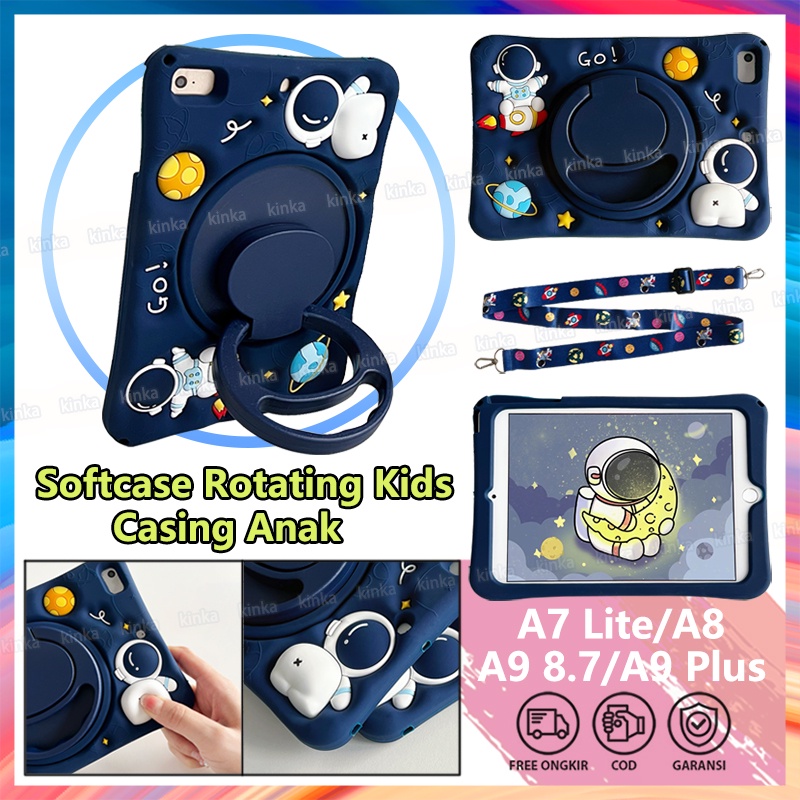 360 degree rotating Stand Kids Safe Cute Astronaut Soft Silicone ...