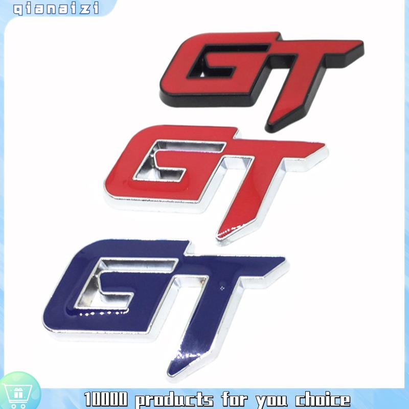 [qianaizi]3d Gt Logo Car Sticker Fashion Car Decor Sticker For Ford ...