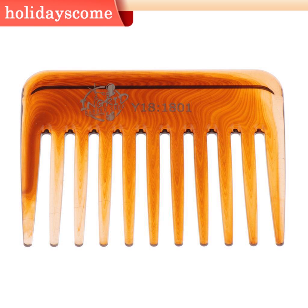 【Hclm】Wide-Teeth Detangling Curly Hair Comb Mens Back Head Styling Oil ...