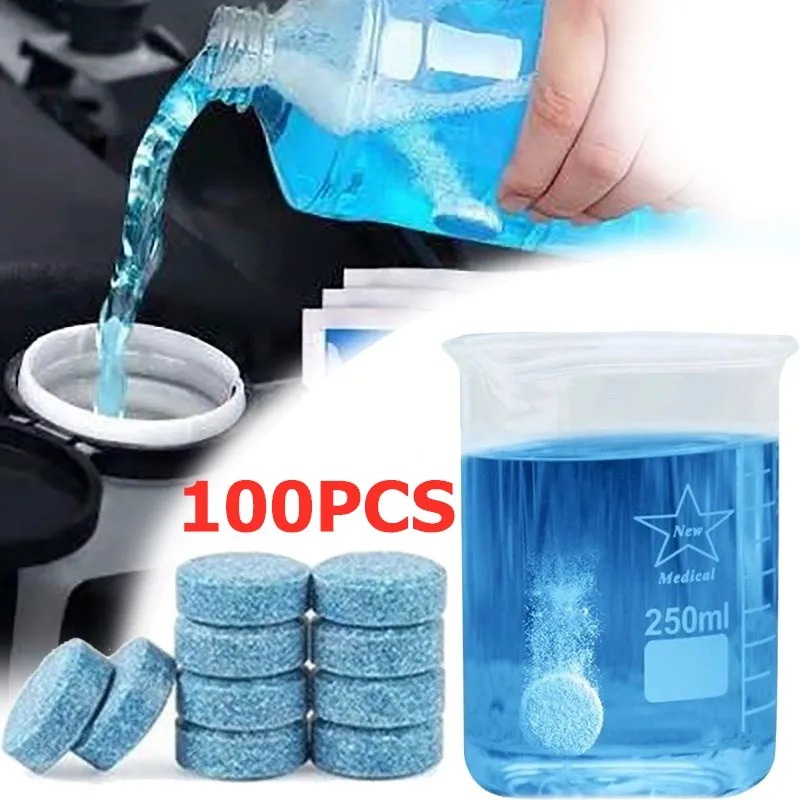 Solid Cleaner Car Windscreen Cleaner Effervescent Tablet Auto Wiper ...