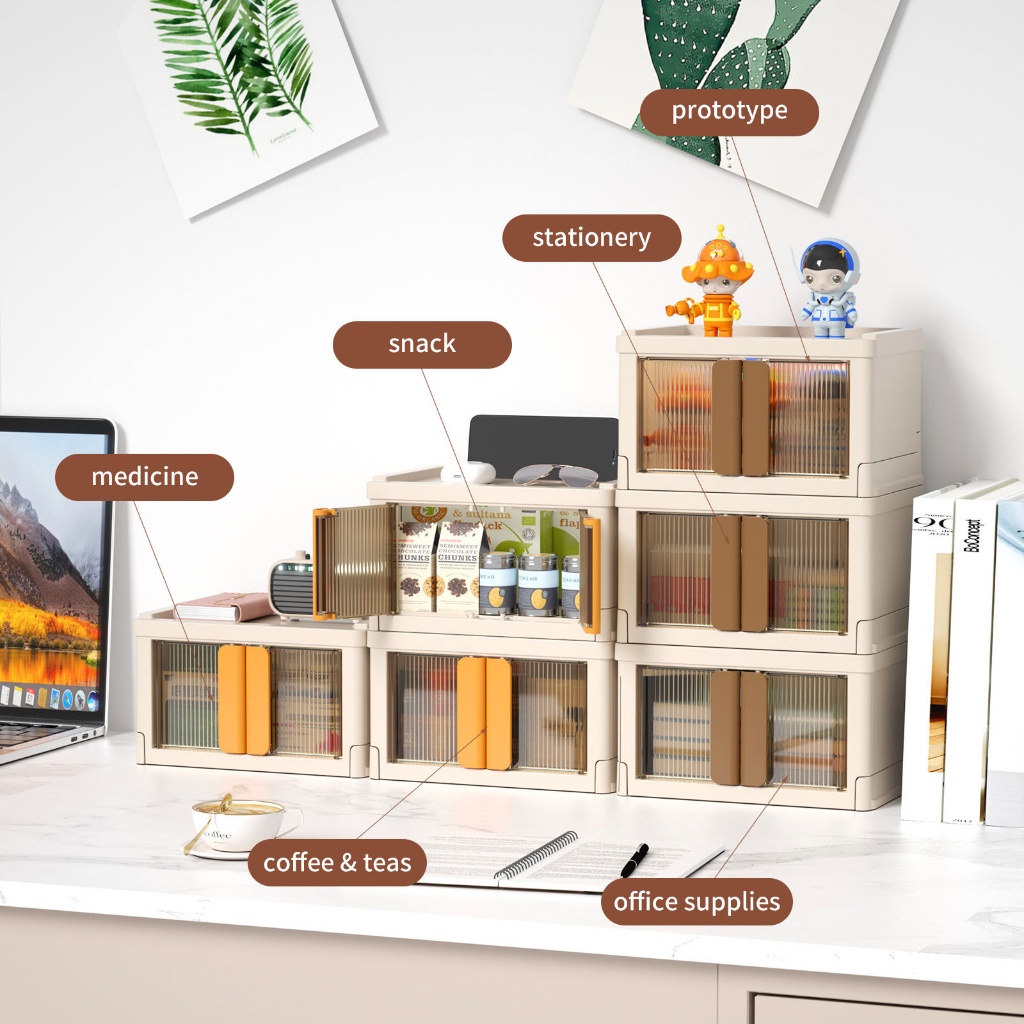 Multi-function storage box desk organizer cabinet Large Capacity ...