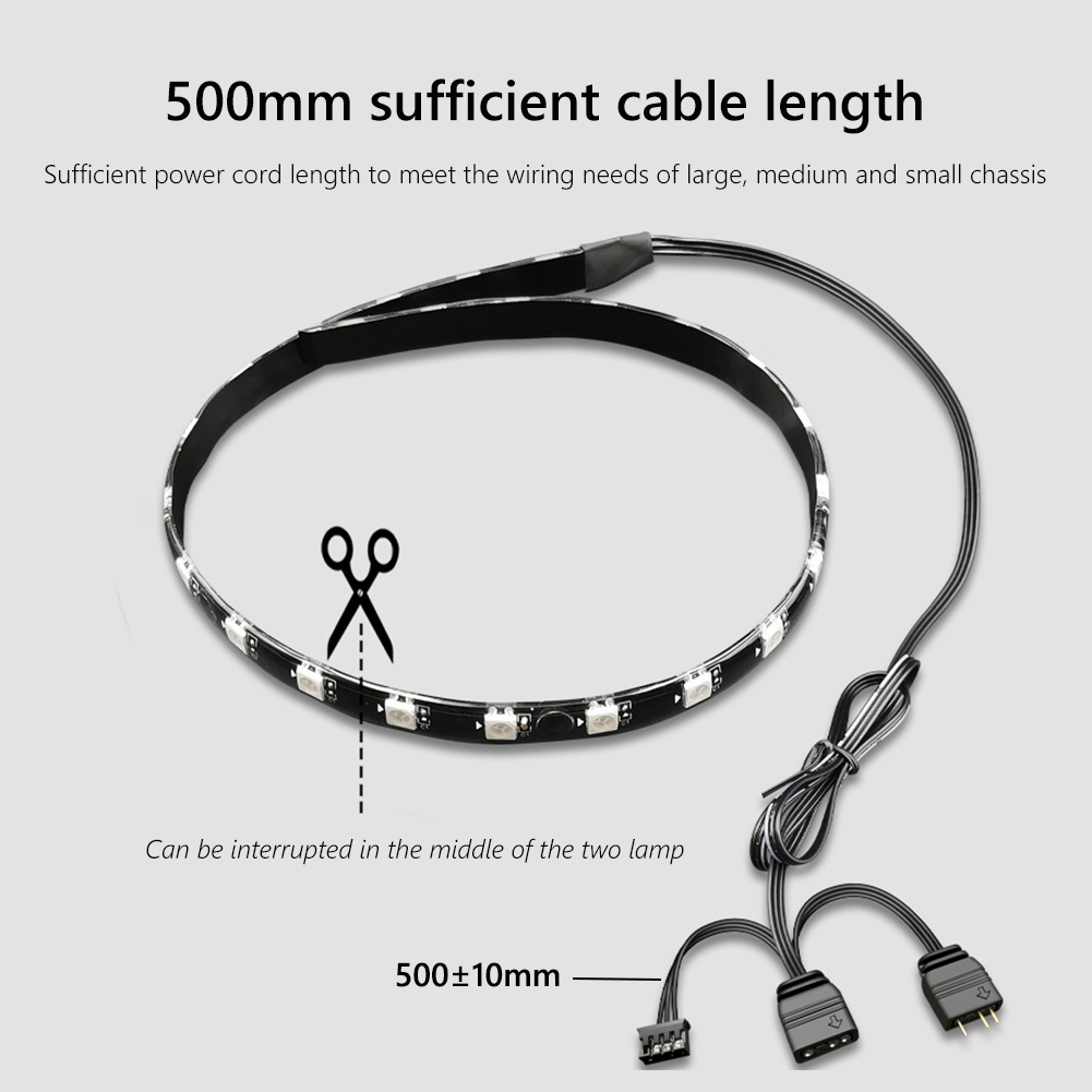 COOLMOON RGB Gaming LED Strip Light 5V ARGB Line for Aura Sync ...