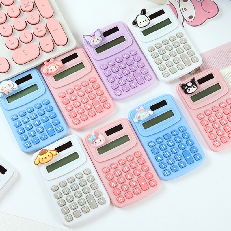 Kuromi Mini Calculator Sanrio Melody Cinnamoroll Cute Girly Heart ...