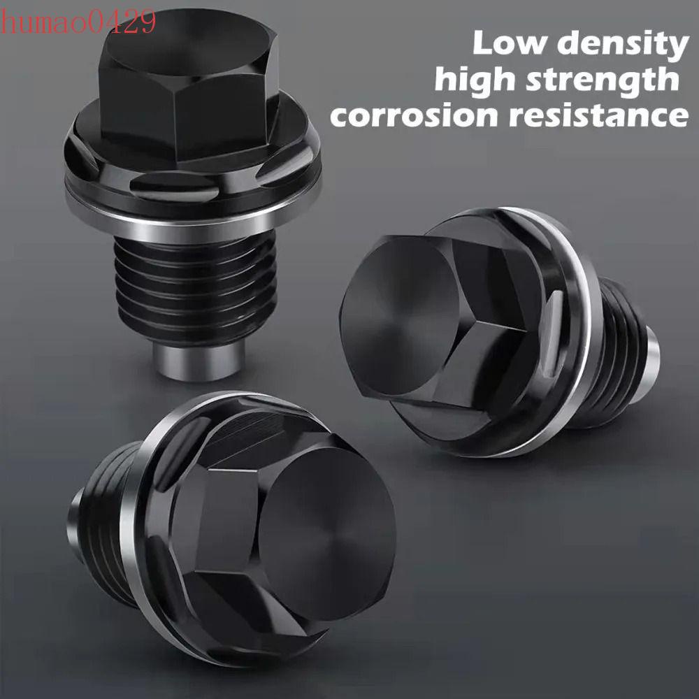 HUMAO Magnetic Oil Drain Plugs, Aluminum M12/M16/M20 Engine Drain Nut ...