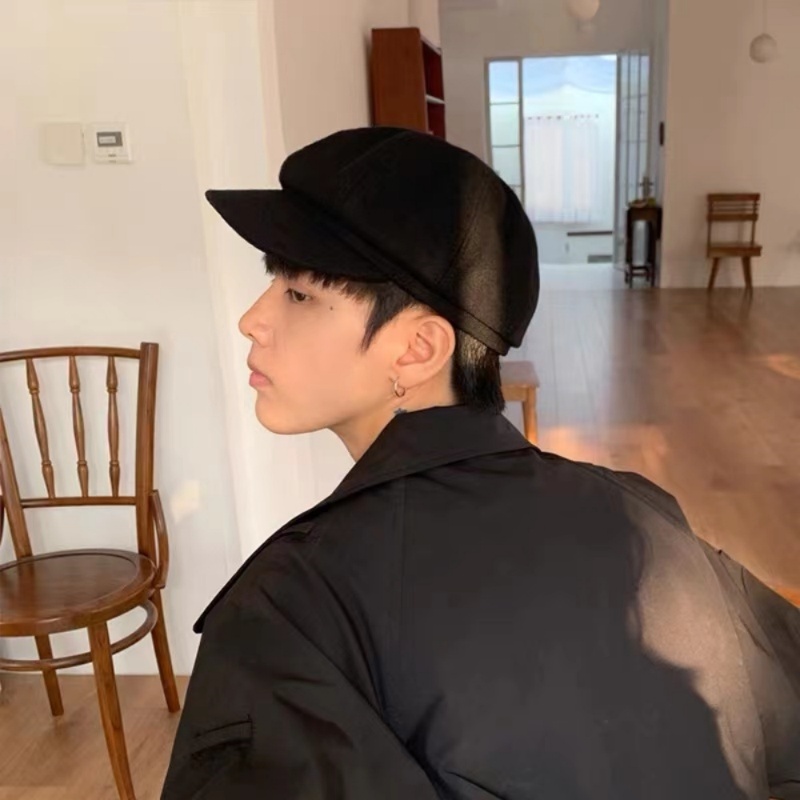 Black Beret Hat for Women British Vintage Fashion Hat for Men Painter ...