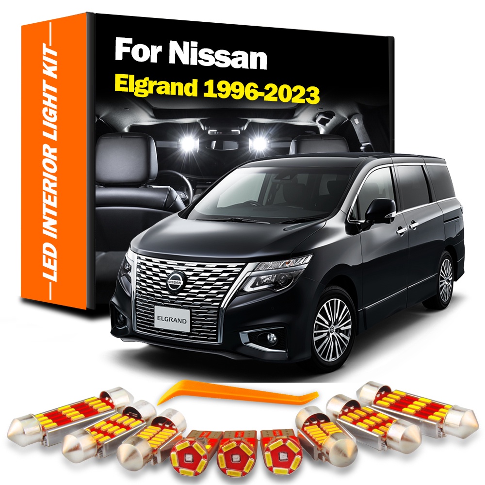 LED Bulb Interior Map Trunk Light Kit For Nissan Elgrand E50 E51 E52 1996- 2018 2019 2020 2021 ...