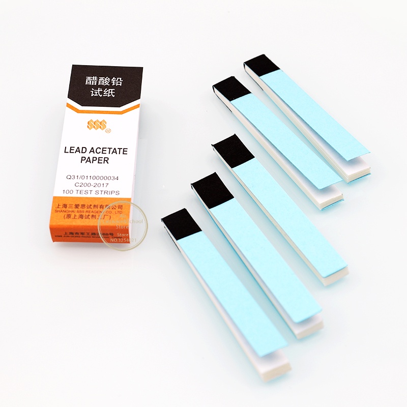 Phenol phthalein/Congo red/Lead acetate/turmeric/litmus red/litmus blue ...