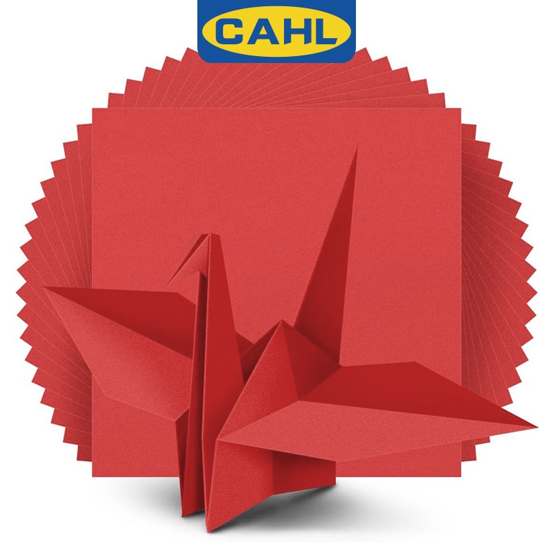 100sheets/set Red Origami Paper Double Sided Color Red Square Easy Fold ...