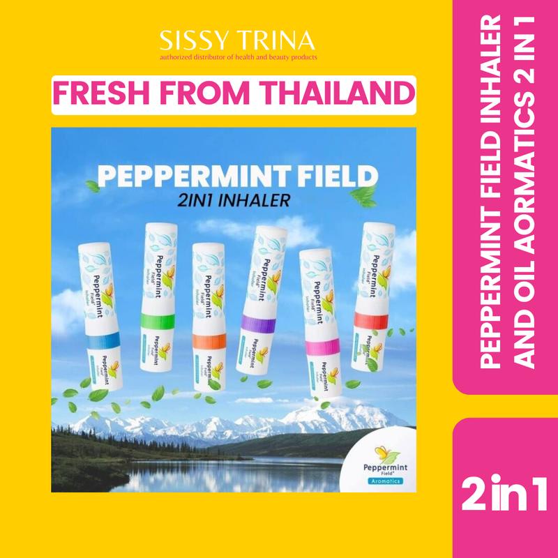 Original Peppermint Field Inhaler and Oil Aromatics 2in1 from Thailand ...