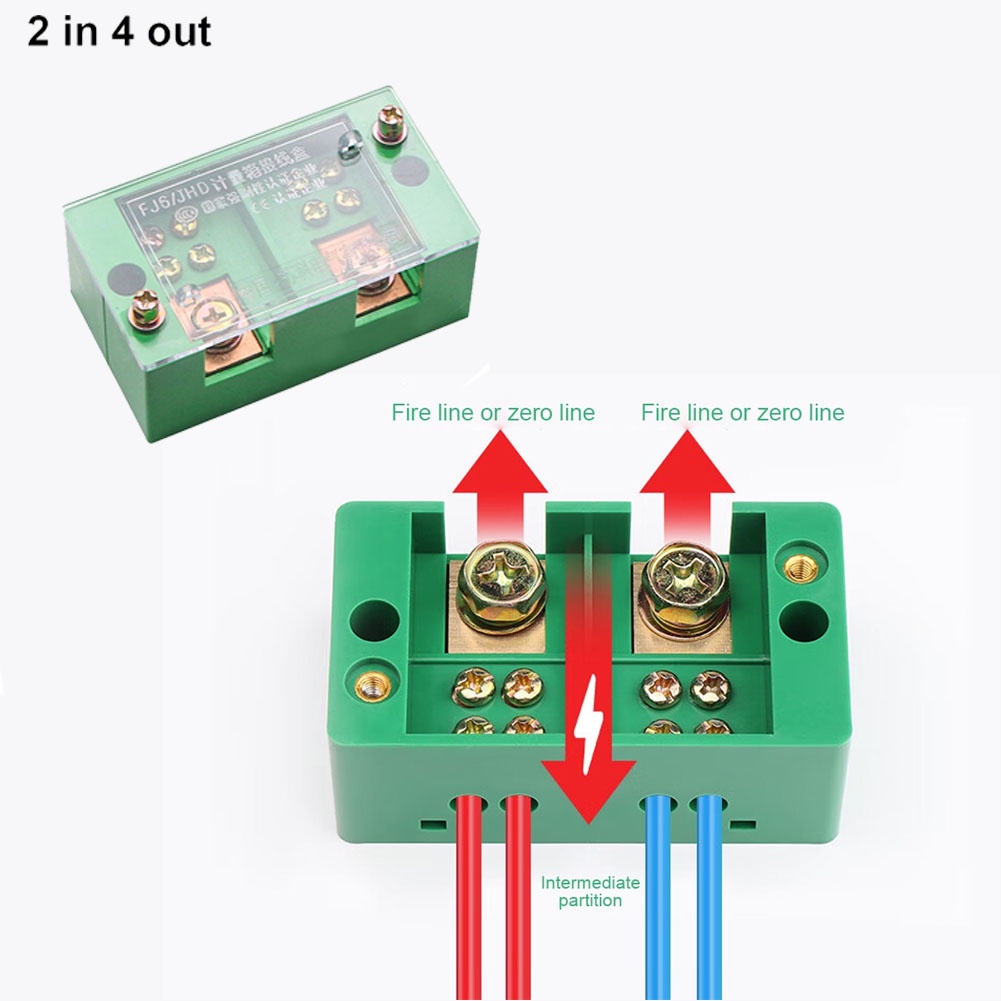 Single Phase 60a Wire Terminal Box Connector Block Junction Box Distribution Box Shopee