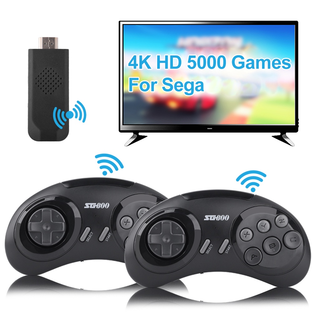 SG800 Retro Game Console 5000 Games HD TV Video Game Stick 2.4G ...