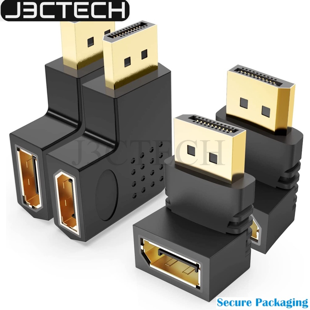 DisplayPort V2.0 adapter converter 90 degree Right Left Up Down 270 ...