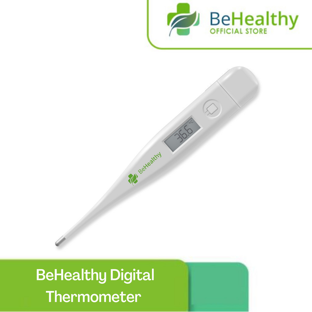 BeHealthy Digital Thermometer Pencil Type - with sound, fast readout ...