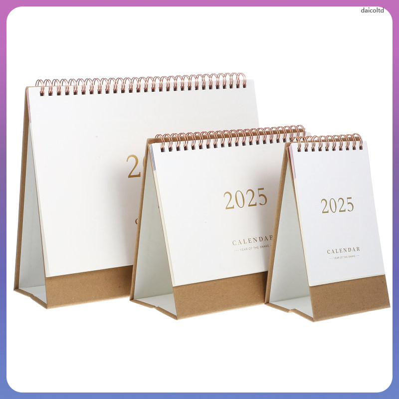 Desk Calendar 2025 Stand up Calendars Office Accessories Desktop Month ...