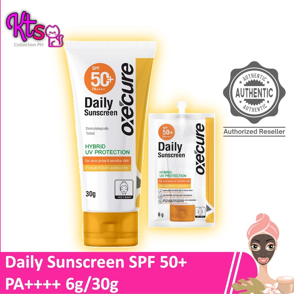 OXECURE Daily Sunscreen 6g/30g | Shopee Philippines
