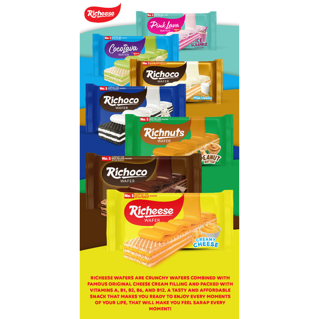 NABATI Richeese Wafer 24g by 10s | Shopee Philippines