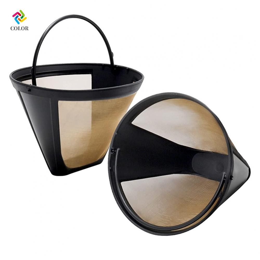 Cone Shape Permanent Coffee Filter Stainless Steel Mesh Easy to Clean ...