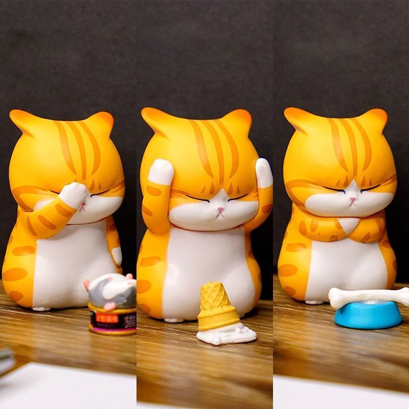 3 Bitter-Brain Cat Orange Cat Fantasy Making Best Cat Blind Box ...
