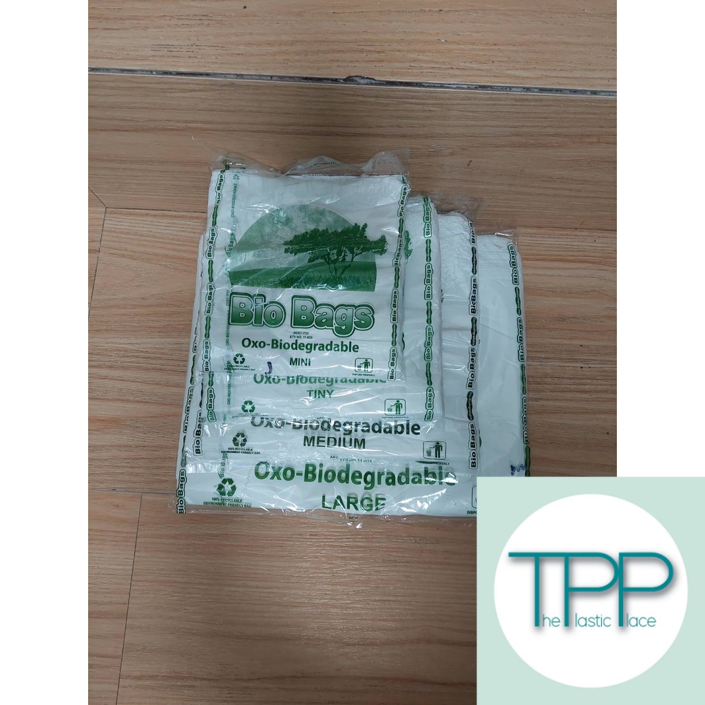 Sando Bag Plastic Oxo-Biodegradble Bio bags (100pcs/pack) | Shopee ...