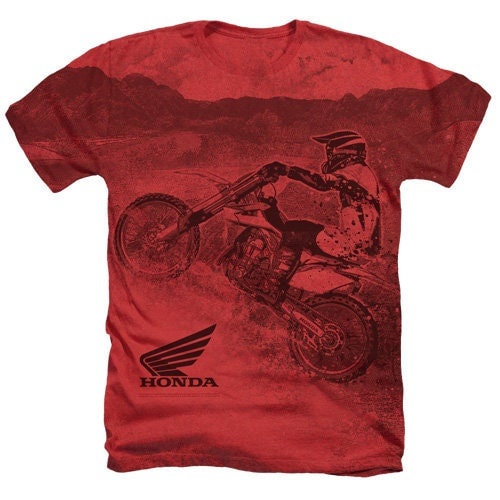 Honda Sublimation Motocross Logo Red Shirts | Shopee Philippines