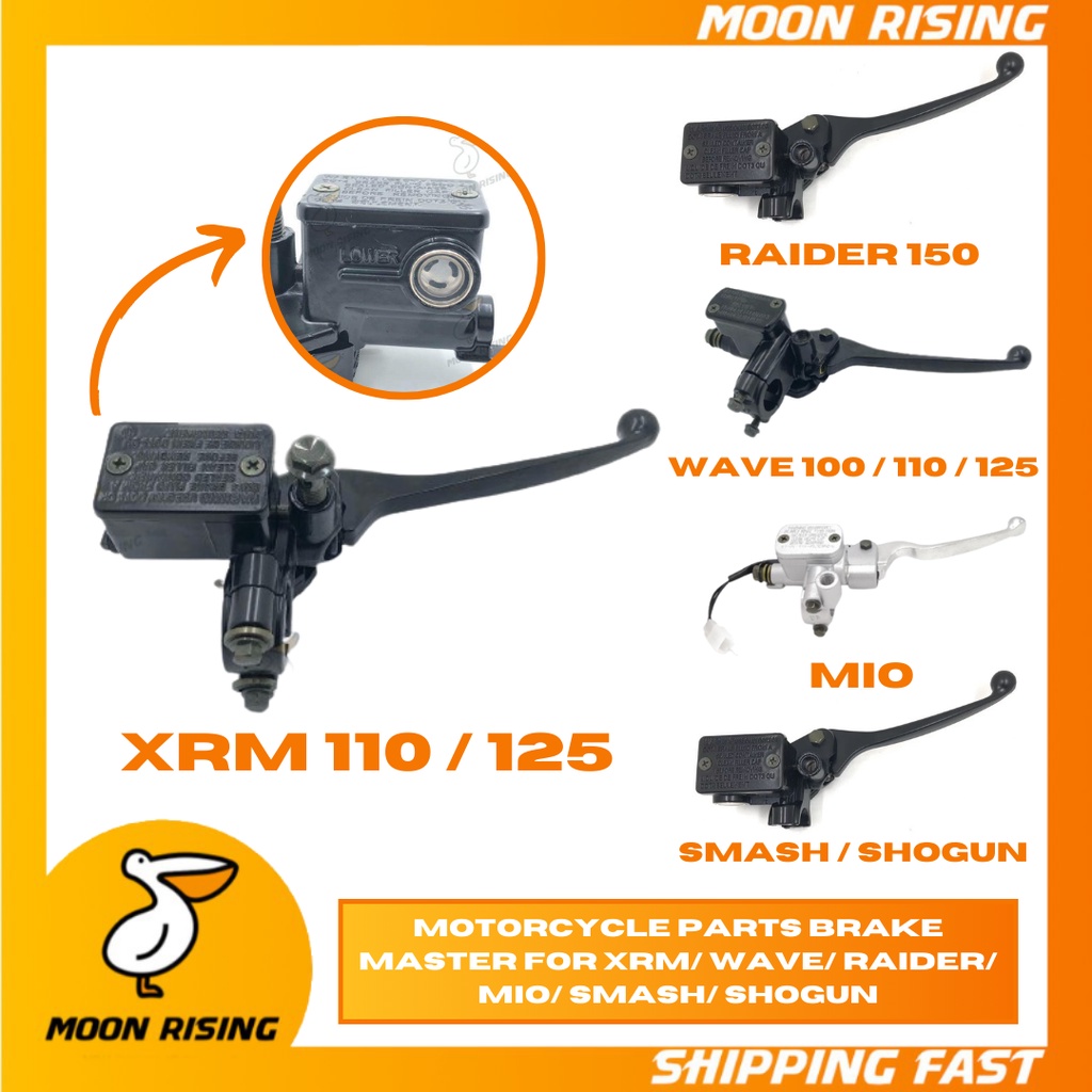 MOTORCYCLE PARTS BRAKE MASTER FOR XRM/ WAVE/ RAIDER/ MIO/ SMASH/ SHOGUN ...