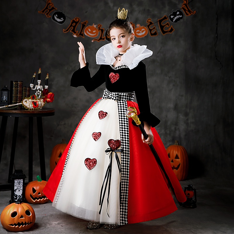 C2/new Style Children's Costumes Halloween Costumes Girls cos Queen of ...