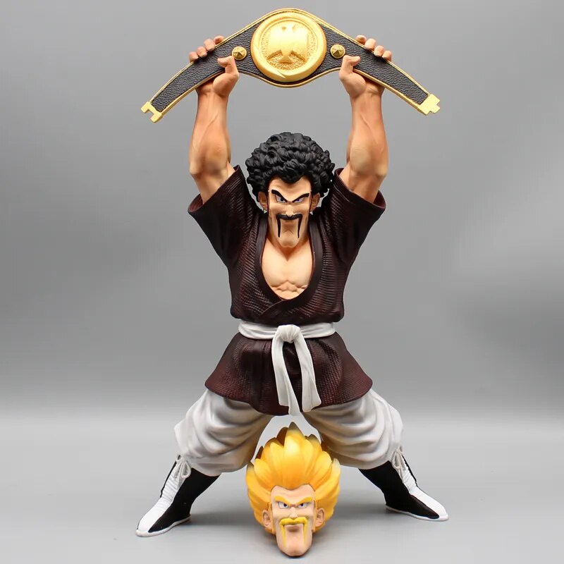 32cm Dragon Ball Z Anime Figure Mister Satan Gk Figurine Hercule Ring ...