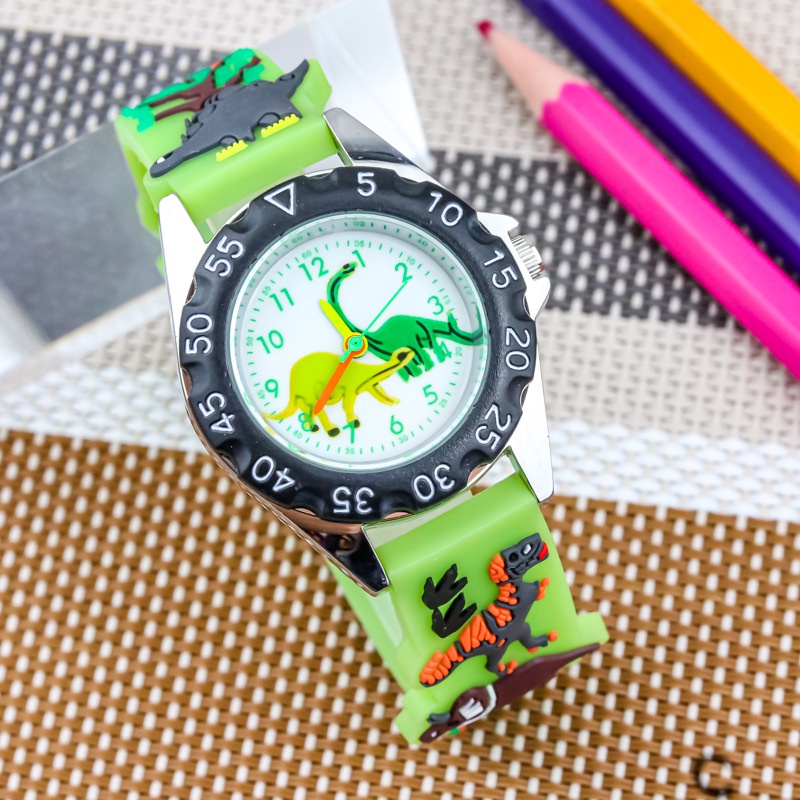 Boy Cartoon Electronic Watch Little Boy Cute Snake-Necked Dragon ...