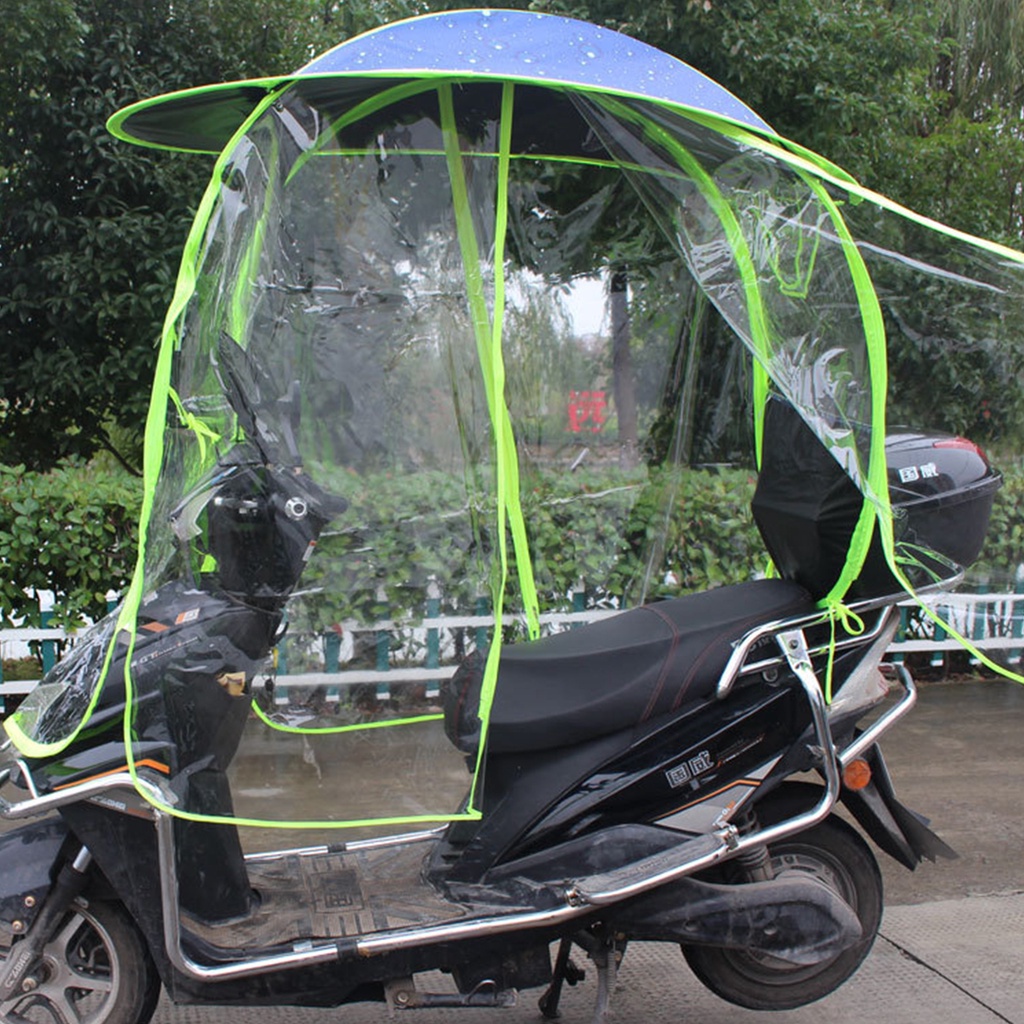 The electric motorcycle canopy is fully enclosed, and the sunshade ...