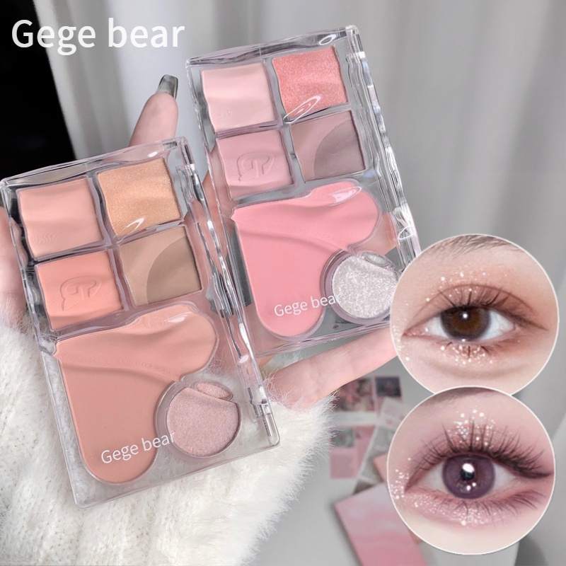 Gege bear Eyeshadow Palette Light and Shadow Comprehensive Eyeshadow ...